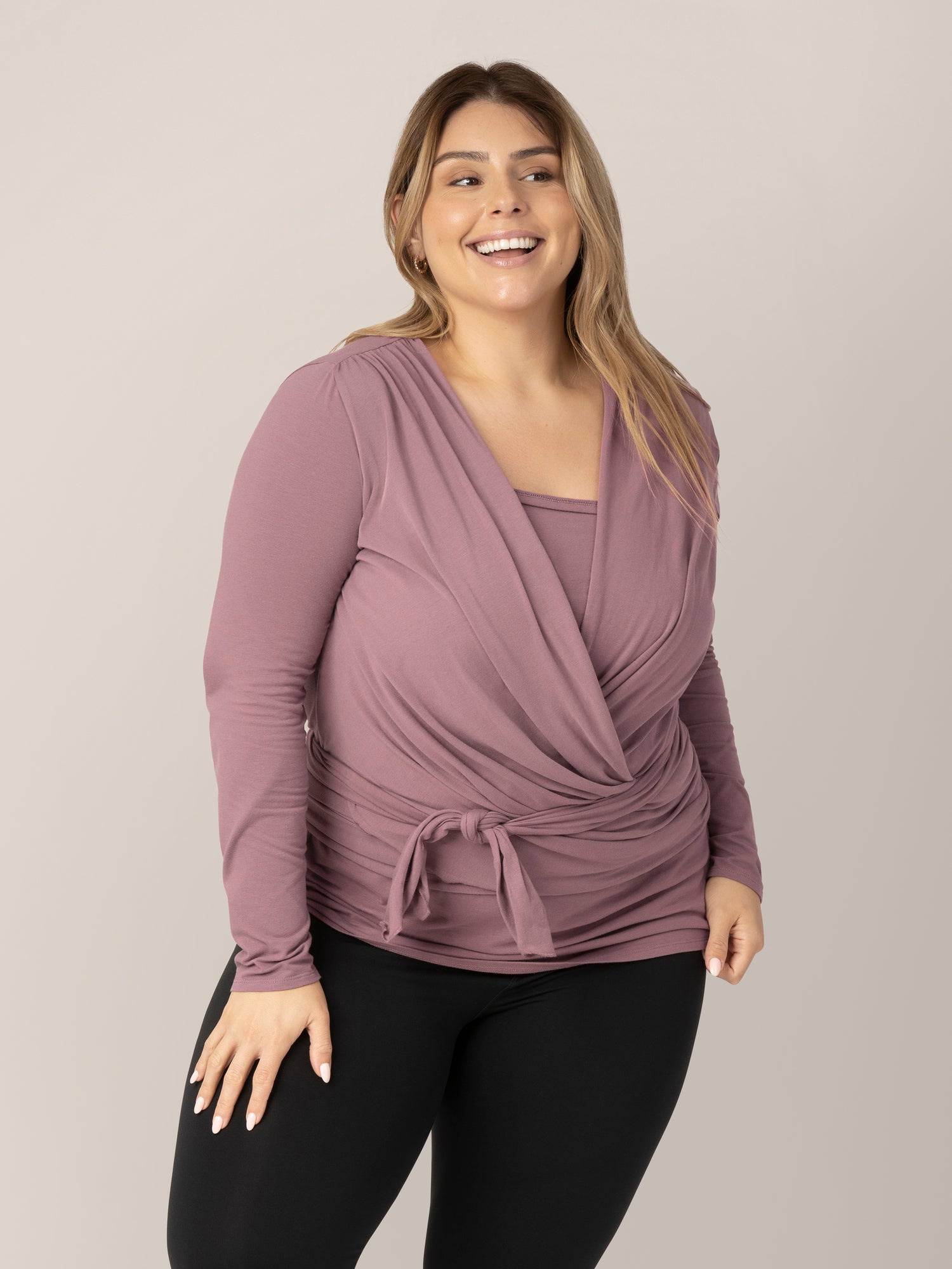 Organic Cotton Skin to Skin Long Sleeve Wrap Top | Twilight - Kindred ...