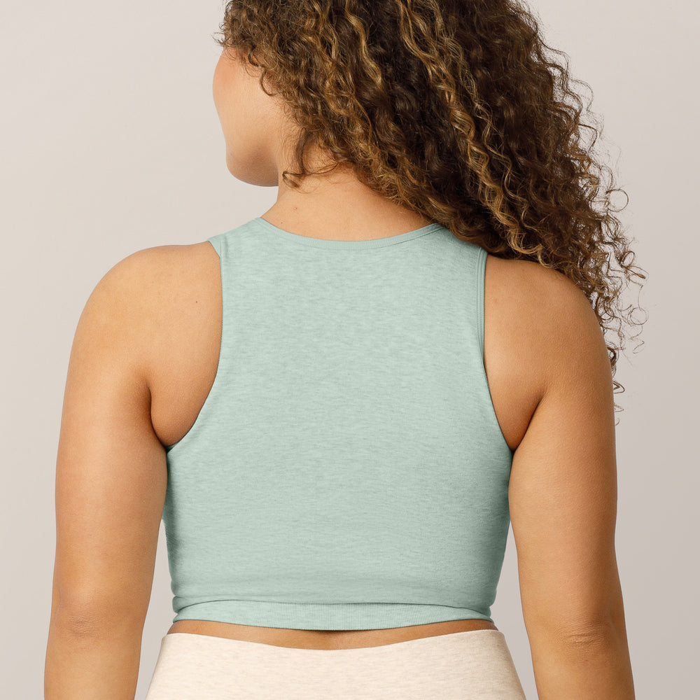 Sublime® Bamboo Maternity & Nursing Longline Bra | Oatmeal Heather ...