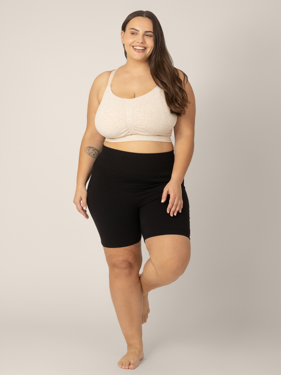 Sublime® Bamboo Hands-Free Pumping Lounge & Sleep Bra | Oatmeal Heather ...